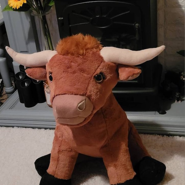 Angus the Highland Cow PDF Sewing Pattern 19" Plush Stuffed Animal Soft ...