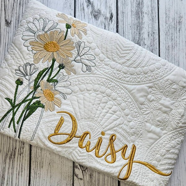 Daisies Machine Embroidery Design 3 Sizes to Download Fit 6x10 ...