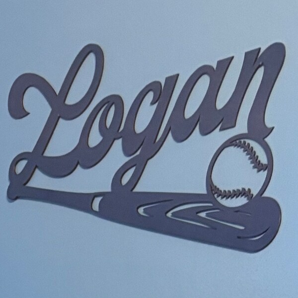 Baseball Bat Name Sign, Nursery Decor, Personalized Wood Sign ...