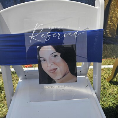 Reserved Memorial Sign, Personalized Memorial Plaque, in Loving Memory ...
