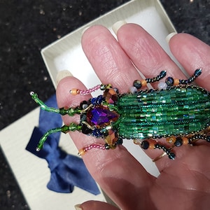 Beaded Butterfly Brooch Pin, Moth Brooch Pin, Beetle Brooch Pin, Art ...