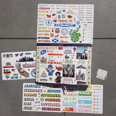 A5 Sticker Sheet Philippines Landmarks Vinyl Stickers Country Map ...