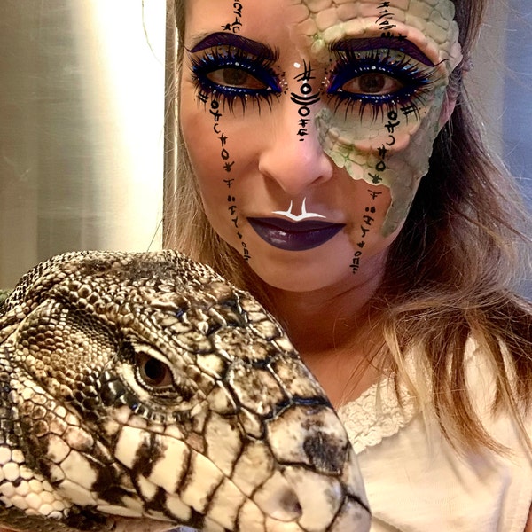 Asymmetrical Reptile Prosthetic Set (lizard / Snake / Iguana / Dragon ...