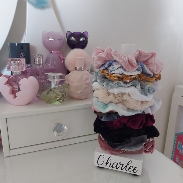Scrunchie Stand, Scrunchie Holder, Scrunchie Storage, Hair Ties, Hair ...