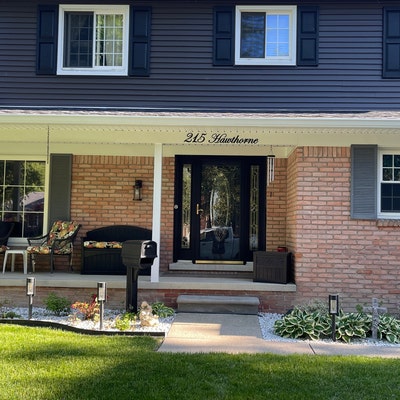 Script Address Sign ,script House Numbers, Custom House Numbers Sign ...