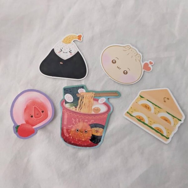 Rice Ball Onigiri Sticker | Cute Food - Asian Snack - Regular Glossy ...