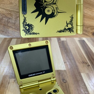GBA SP Console Refurbished Gameboy Advance Zelda Gold Triforce - Etsy UK