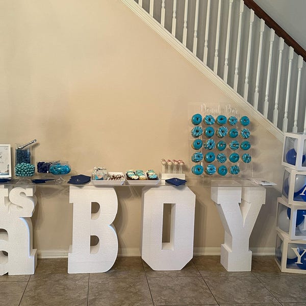 Big Foam Letters Baby Foam Letters, Perfect Baby Shower Decor,table ...