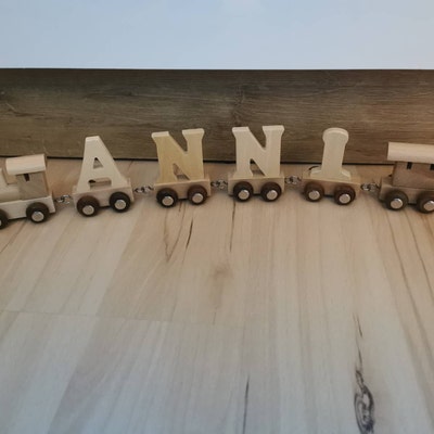 Wood Train, Signature, Letter Train New - Etsy