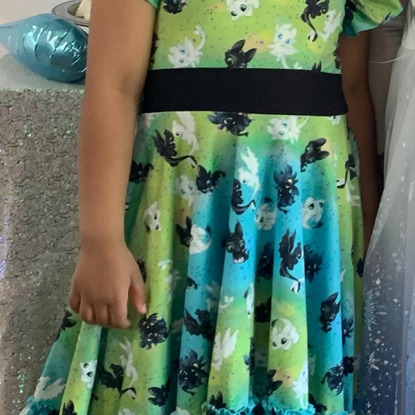 Purple Squishmallow Bow Back Twirl Dress - Etsy