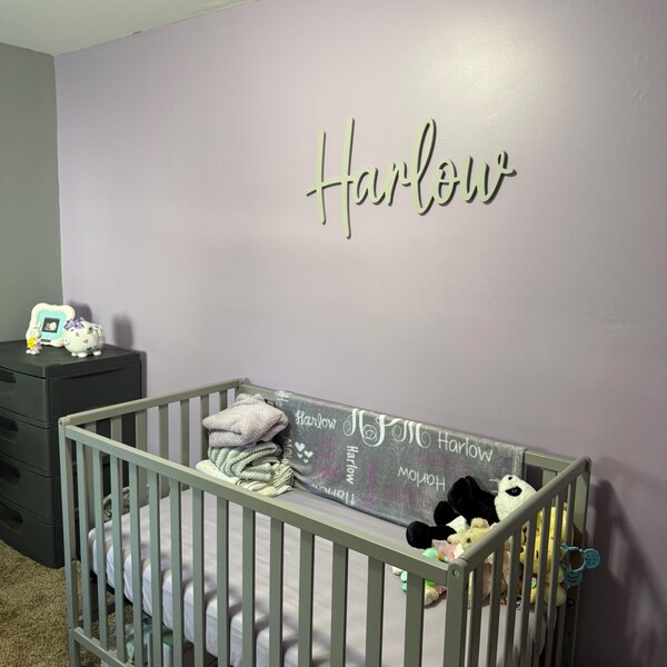 Custom Wood Baby Name Sign | Letter Wall Art | Kids Room Art | Wall Art ...