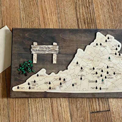 Customizable Pennsylvania State Park Tracking Map - Etsy