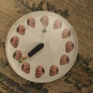 Kevin Malone Broccoli Clock the Office Gag Gift or Funky Home Decor ...