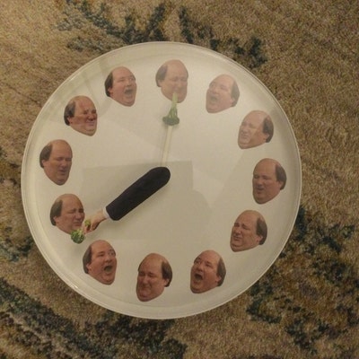 Kevin Malone Broccoli Clock the Office Gag Gift or Funky Home Decor ...