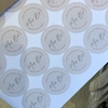 Circular 37mm Stickers, A4 Sheets, Matte Finish, Logo Stickers ...
