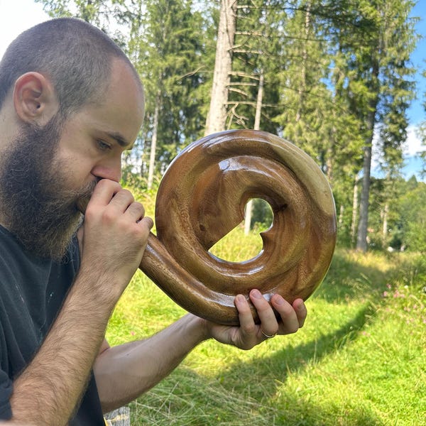 Spiral Didgeridoo Instrument , Travel Didgeridoo Small Digeridoo Didge ...