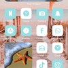 Ios 14 Beach App Icons, Blue Beach Pack Icons, Aesthetic Line Art and ...