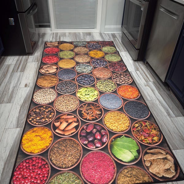 Kitchen Carpets, Non-slip Kitchen Mat, Washable Non-slip Kitchen Rug ...