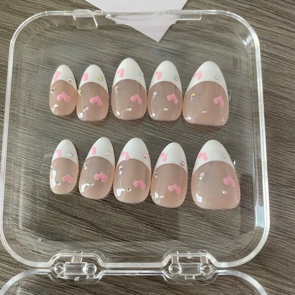 NEW NEW! | Romantic Bestie Press on Nails | Twin Nails | Beautiful ...