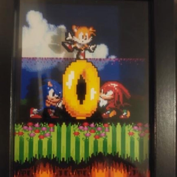 Sonic the Hedgehog Shadow Box Diorama 3D Pop Art - Etsy Canada