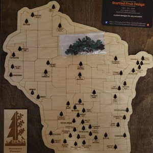Customizable Vermont State Park Tracking Map - Etsy