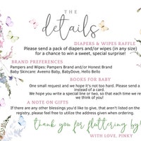 Diapers and Wipes Raffle Table Sign Baby Shower Boy Girl Gender Reveal ...