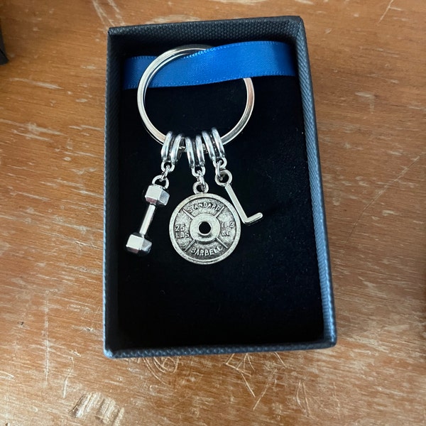 Gym Gift Weight Dumbbell Keyring Gym Keyring Body Builder Gym Gift ...