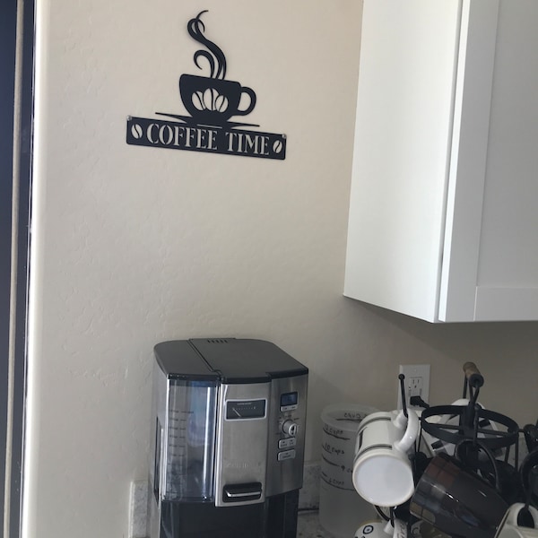 Coffee Sign Metal Coffee Sign for Kitchen Coffee Sign Decor Coffee ...