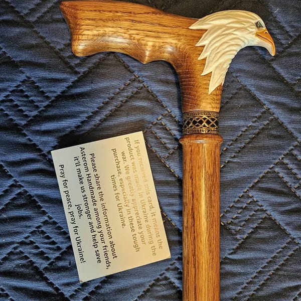 Swan Walking Cane - Custom Walking Cane - Walking Stick With Swan ...