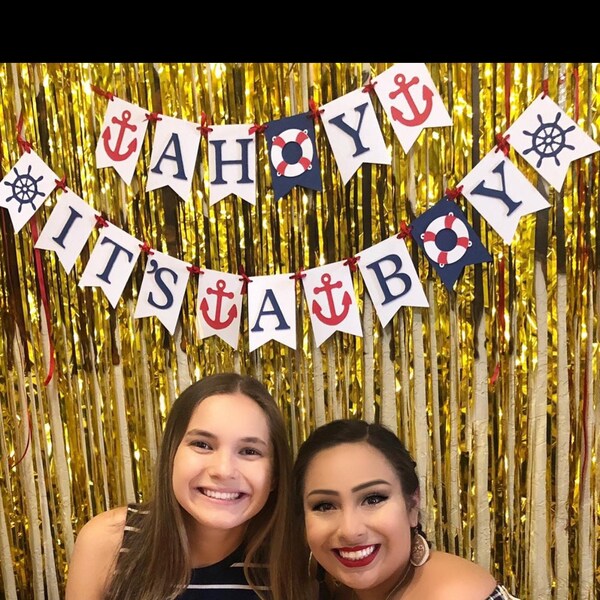 Ahoy Its a Boy Banner - Etsy