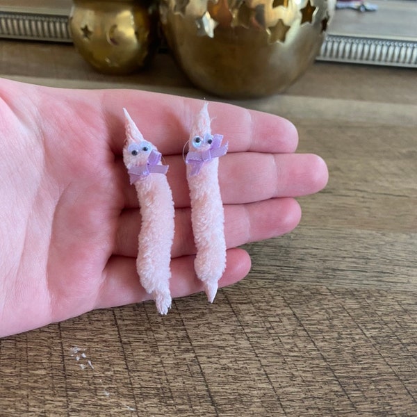 Worm on a String Earrings for Pierced Ears - Etsy