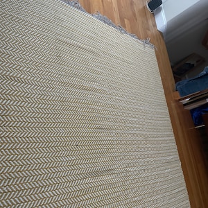 The Indoor Store Hand Knitted Chunky Wool Loops Area Rug, Ivory/off ...