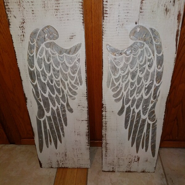Angel Wings, Wood Angel Wings, Wing Wall Decor, Recycled Wood Angel ...