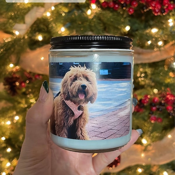 Personalized Photo Candle, Custom Photo Candle, Picture Candle, Add ...