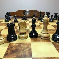 1849 Jaques Cook Type Luxury Wood Chess Pieces 4.4 King Antiqued ...