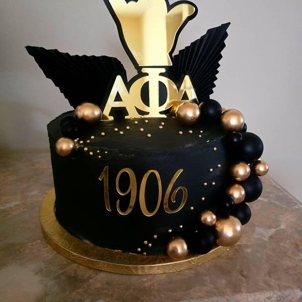 Alpha Phi Alpha Inspired Cake Topper | D9 Cake Toppers | D9 Cake Charm ...