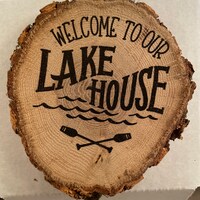 Personalized Lake House Coasters Lake House Gift Wood Slice Coasters ...
