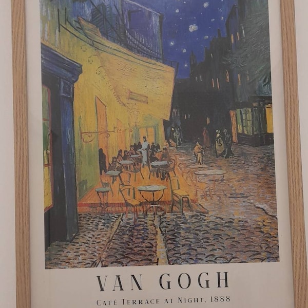 Van Gogh Print | Cafe Terrace at Night, Van Gogh Poster, Museum ...