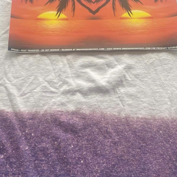 Summer Sunset Printed Vinyl/printed Heat Transfer Vinyl/pattern Vinyl ...