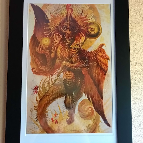 PRINT - Gold Dragon / Periodic Table of Dragons / Wall Art Decor - Etsy