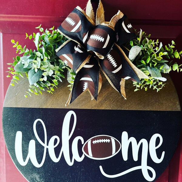 Football Front Door Decor Football Sign Sports Sign Football Football ...