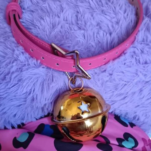 Fursuit Head Dog Bell Collar/furry Cat Collar/christmas Gift/halloween ...