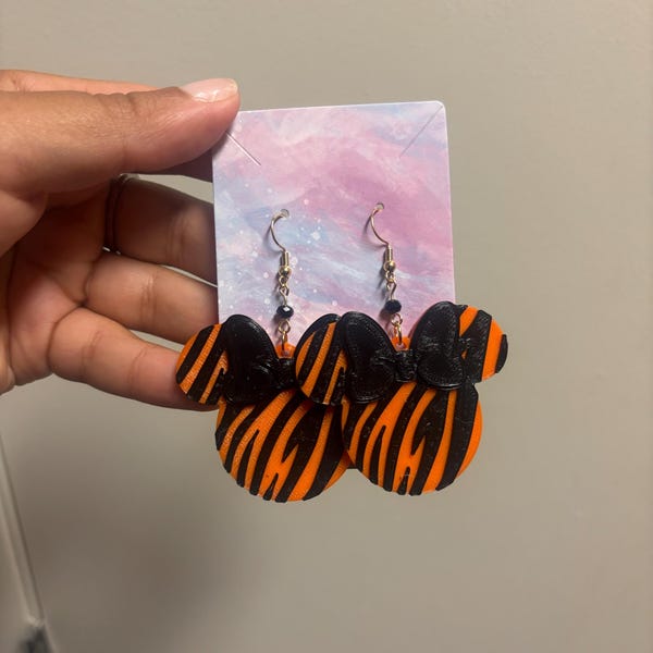 Epcot Earrings Epcot Ball Symbol 3D Printed Epcot Inspired Earrings - Etsy