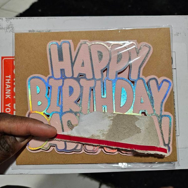 Personalized Birthday Gift Card Holder, Personalized Birthday Card ...