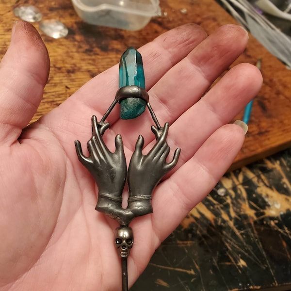 Left and Right Brass Hands, Brass Ox Finish, ONE SET - Etsy