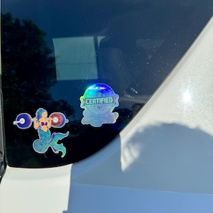 Mermaid Eating Strawberries Artwork Sticker - Etsy