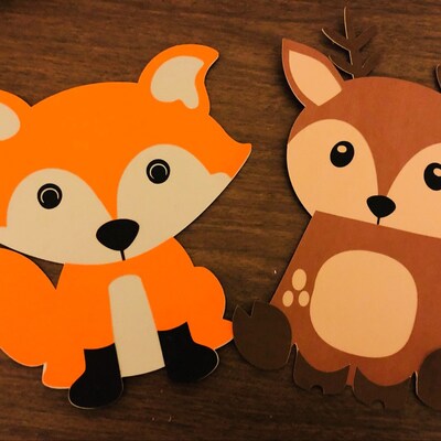 Woodland Animals, SVG Cut Files, Woodland Nursery, Baby Forest Animals ...