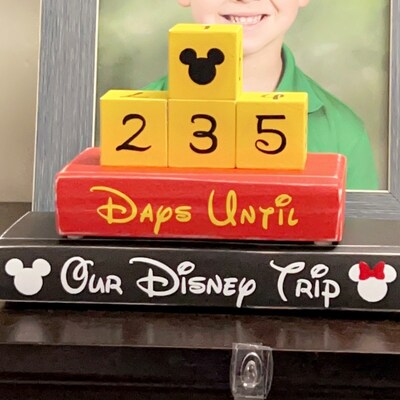 365 Days Disney Countdown, Disney Word Planner Blocks, Custom Disney ...
