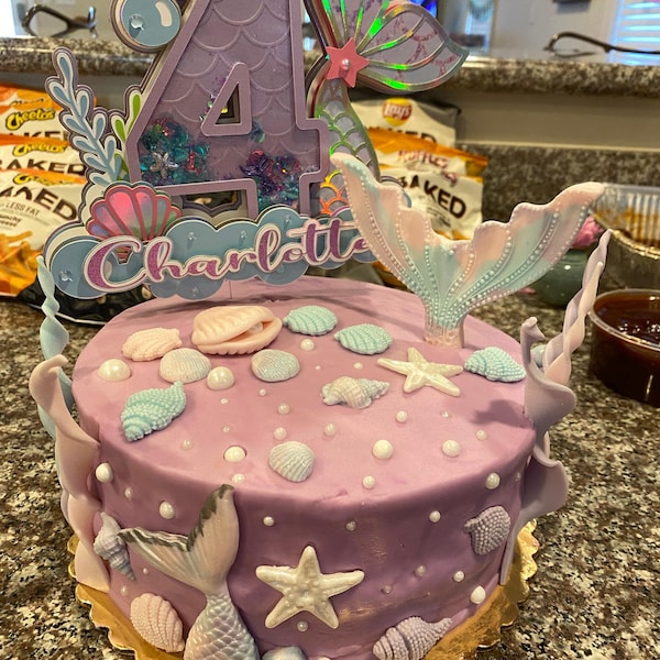 Under the Sea Cake Topper, Ocean Party, Sea Animals Cake Topper - Etsy