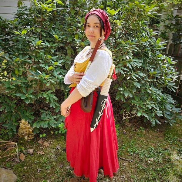 Genuine Leather Robin Hood Hat in Forest Green - Etsy